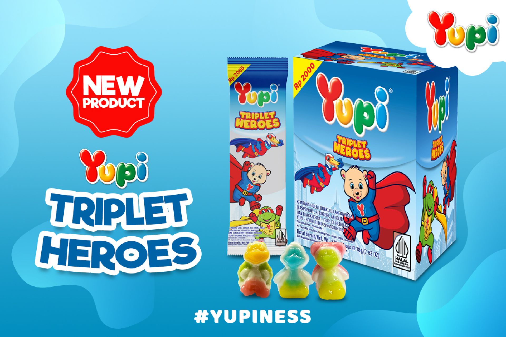New Product: Yupi Triplet Heroes